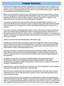 Ch105: Chapter 2 - Atoms, Elements and The Periodic Table - Chemistry