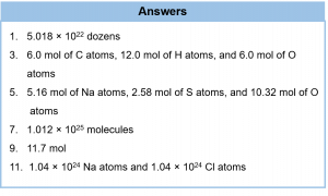 Chapter 6 - Quantities in Chemical Reactions - Chemistry
